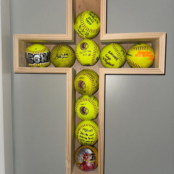Cross Baseball Display Case - Etsy
