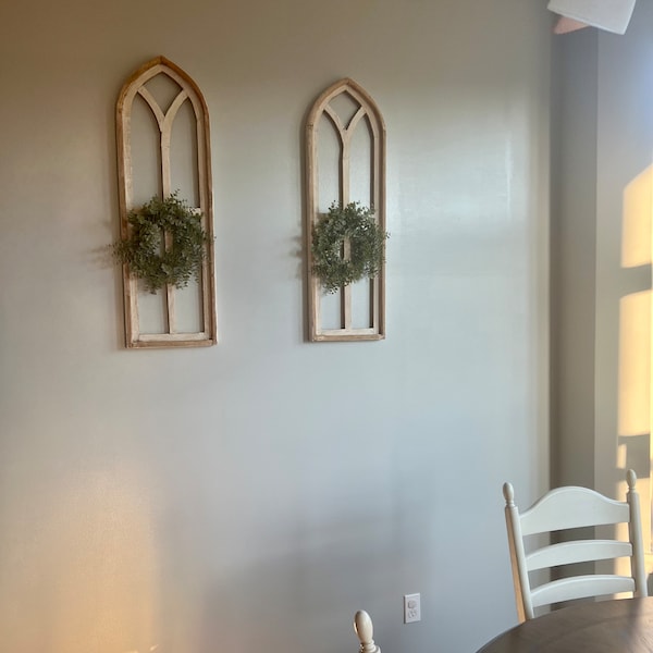 Ivory Point Farmhouse Wooden Wall Window Arches Set of 2 -3 Sizes ...