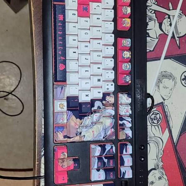 KDA All Out Seraphine Seraphine Superstar Lol Series Keycap Set, 127 Keys PBT for Mechanical ...