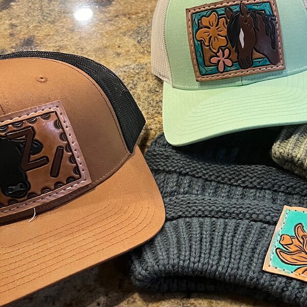 Tooled Leather Cake Topper - Etsy