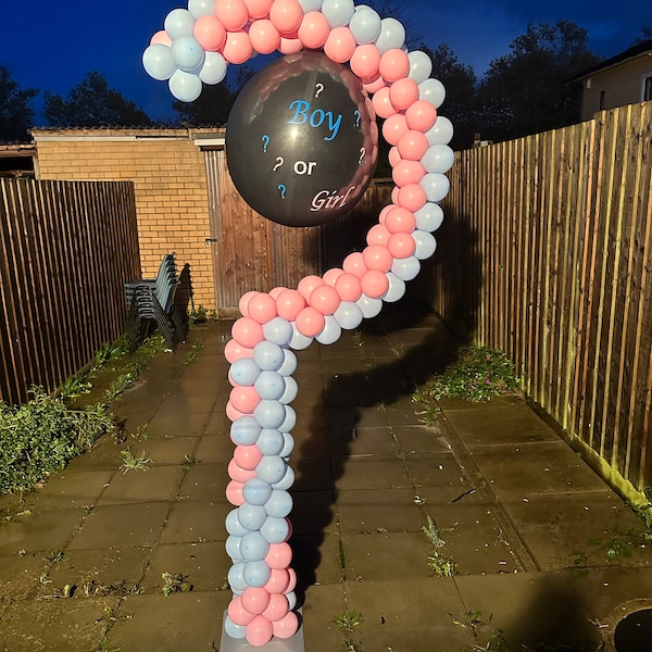180cm Question Mark Balloon Frame Gender Reveal Packs Away for Easy ...