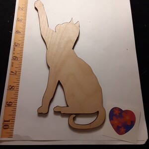 Cat 015 Unfinished Wooden Cutout for Crafting Home & Room - Etsy