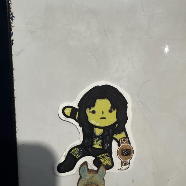 Rhea Ripley WWE Smiski Handcut Glow in the Dark Sticker - Etsy