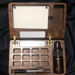 Wood Briefcase for Writers. Handmade With Walnut and Leather. Carry ...