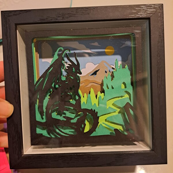 Flower Bundle 3D SVG 8x8 Shadow Box Gift, Valentine DIY 3D SVG Lightbox ...