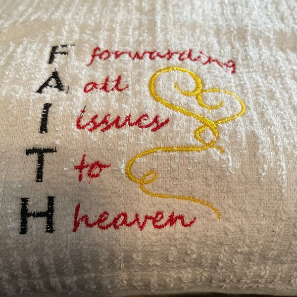 Faith - Machine Embroidery Design - Etsy