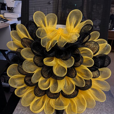 Poly Deco Mesh Metallic Black Deco Mesh 10 X 10 Yds RE130102 - Etsy