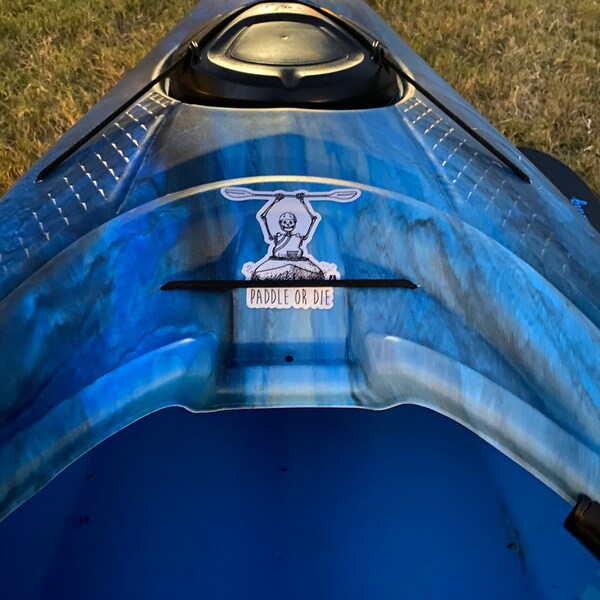 Bellavanceink: Paddle or Die Skeleton Whitewater Kayak Vinyl Sticker ...