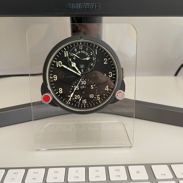 Aircraft Clock Stand,su Mig Clock- CLOCK STAND for Vintage Military ...