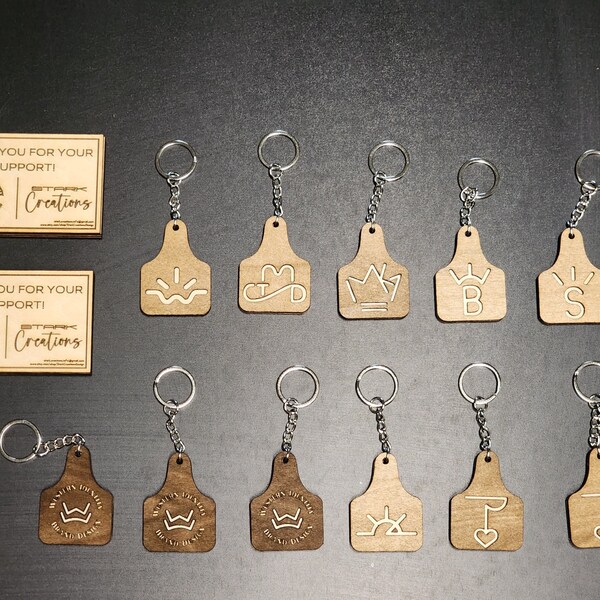 Personalized Cattle Brand Keychain - Etsy
