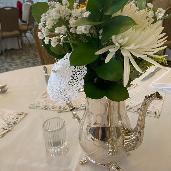 4pc Silver Plated Tea Set, Lady Margaret Pattern by FB Rogers, 2377 - Etsy