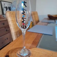 Personalised ‘friends’ Theme Gin Glass, Gift, Birthday, Hen Do, Secret ...