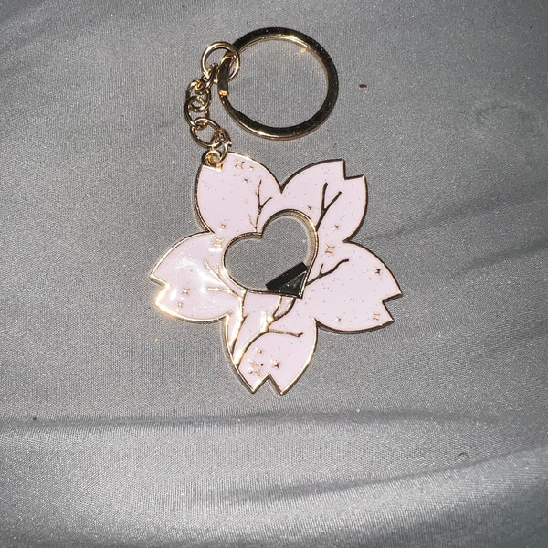 Kawaii Sakura Keychain, Cherry Blossom Aesthetic, Kawaii Accessories - Etsy