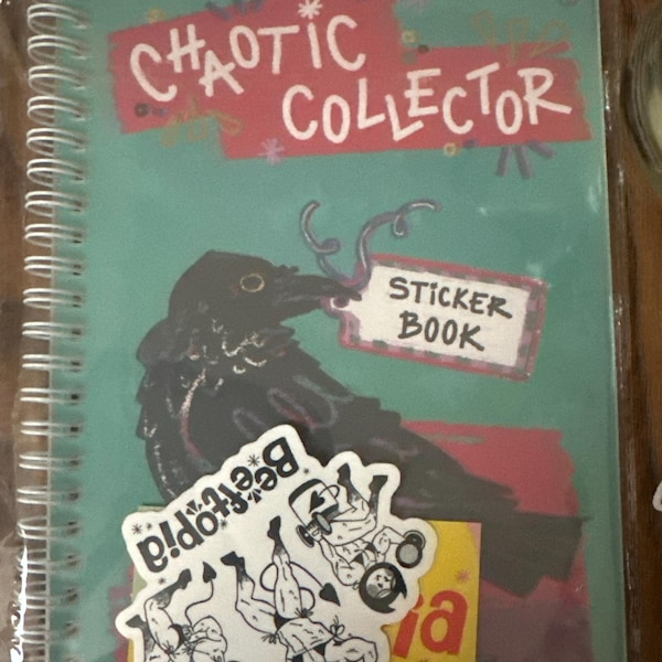 Chaotic Collector Sticker Book | Reusable 50 Page A5 Junk Journal ...