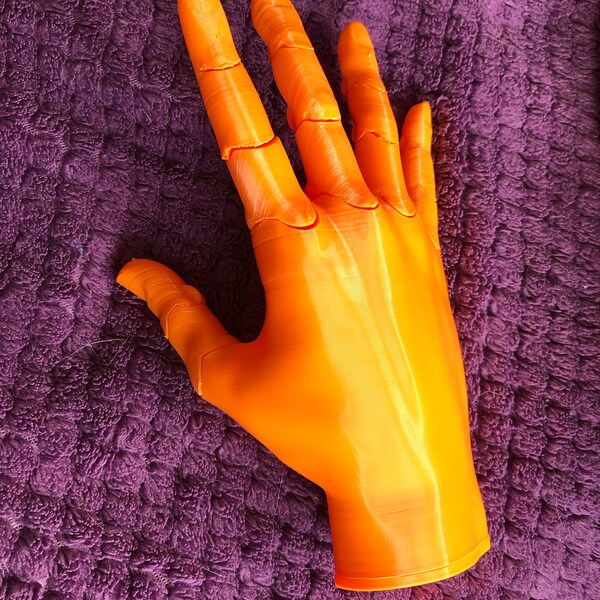 3D Printed Posable Hand: Regular Size Movable Jointed Mannequin - Etsy