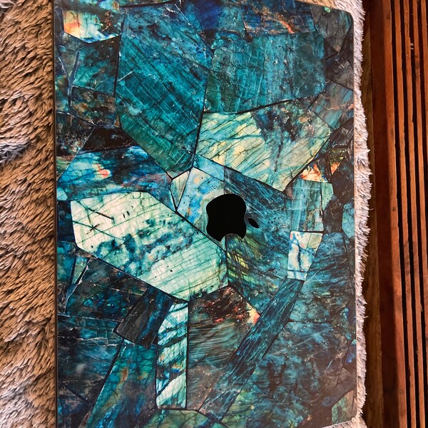 Crystal MacBook Skin Mac 15 Inch Decal Labradorite Stone Decorated ...