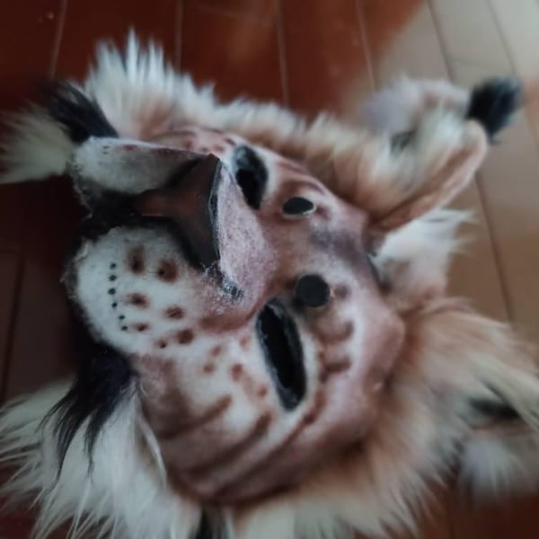 A Fully Furred Handmade Maned Wolf Mask - Etsy UK