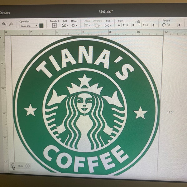 Custom Starbucks Logo | Presized Cold or Hot Cup or Other Sizing ...