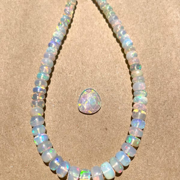 AAA+ Grade -- Ethiopian Opal Plain Beads, 100% Natural Beaded Opal ...