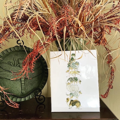 Corvid Stack Painting Print Wall Art Bird Stack Crow - Etsy