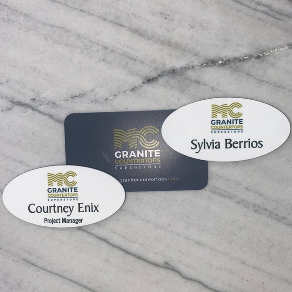 Full Color Personalized Wearable Magnetic Name Tags. Your Color Logo ...