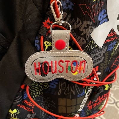 Personalized Name Tag, Jet Plane School Backpack Tag, Airplane Snap Tab ...