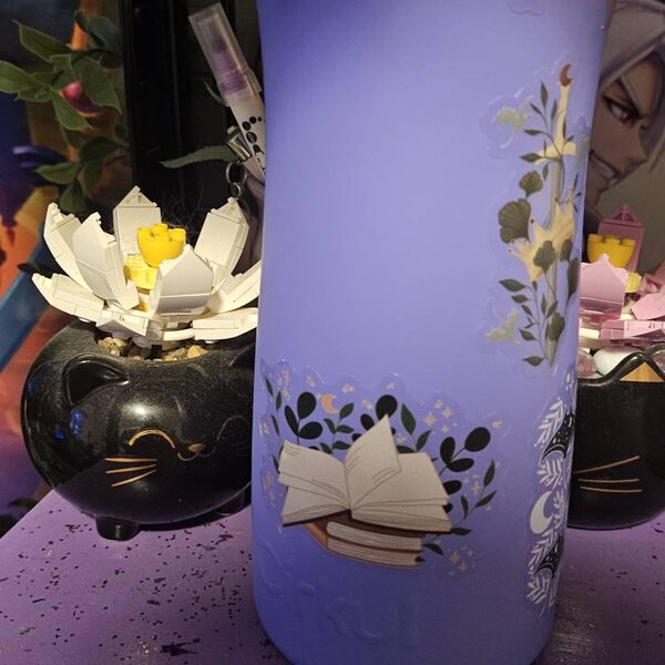 Open Magical Books Waterproof Sticker | Bookish Kindle and Water Bottle ...