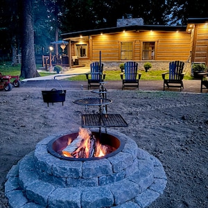 Campfire Stake Grill, Hand Forged. Dutch Oven Not Included - Etsy