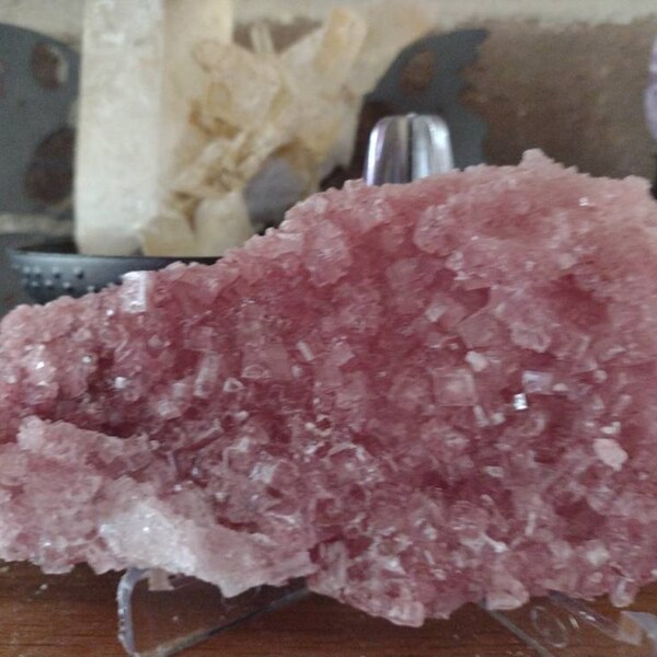 Aura Quartz, Pink Quartz, Pink Aura Quartz, Healing Crystal, Home Decor ...