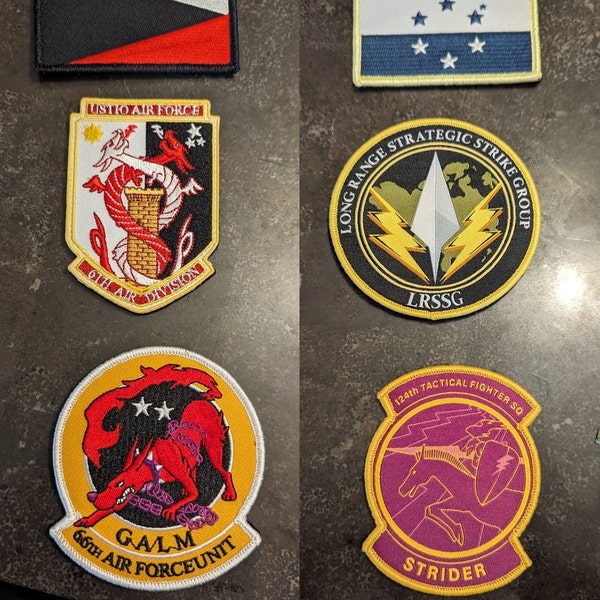 Ace Combat Inspired, Republic of Ustio Flag, Military Morale Patch ...