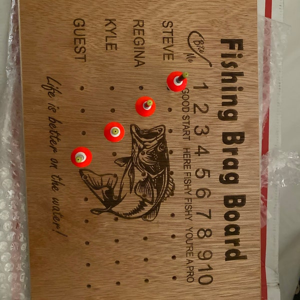 Fishing Brag Board Laser Engraved - New Look! - Etsy