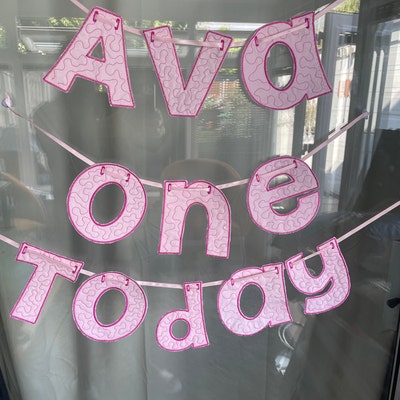 Quilted Banner Machine Embroidery Font ITH - Etsy