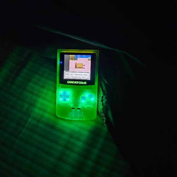 Custom IPS V3 Backlit Nintendo Gameboy Advance Solid Black/opal by ...