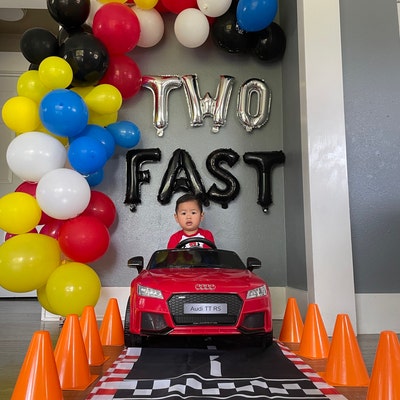 Two Fast Birthday Party Decorations Race Car Balloon Garland - Etsy UK
