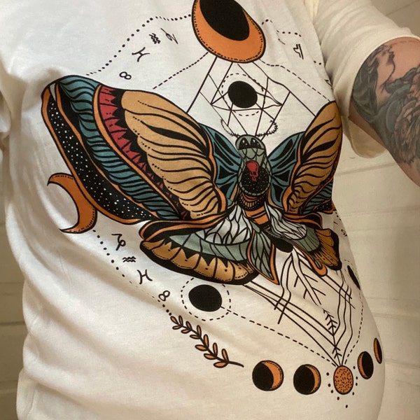 Mother Mother Shirt, Gothic Moth Shirt, Death Moth Shirt, Skeleton Moth ...