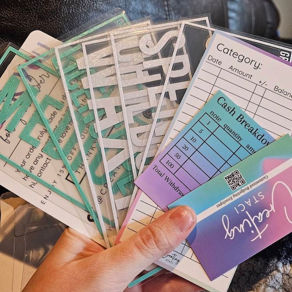 Wallet Dividers With Tabs Colorful Cash Dividers for Wallets Cute Cash ...