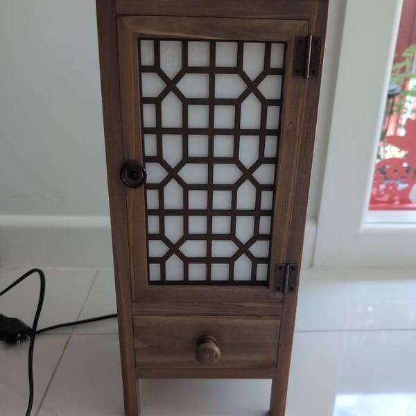 HANJI Paper Door Lamp - Korean Traditional Window Art, Mood Light ...