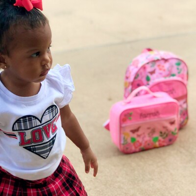 Toddler Backpack Monogrammed Toddler Lunch Box Kids Face - Etsy