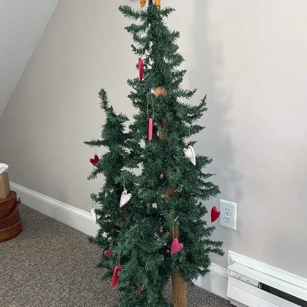 Wood Pedestal Risers, Small Plant Risers, Walnut Stained Risers , Black ...