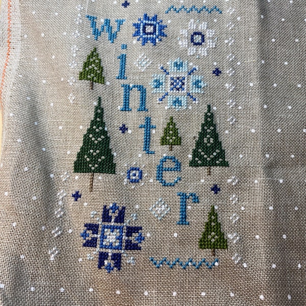 Winter Cross Stitch Pattern PDF Download - Etsy