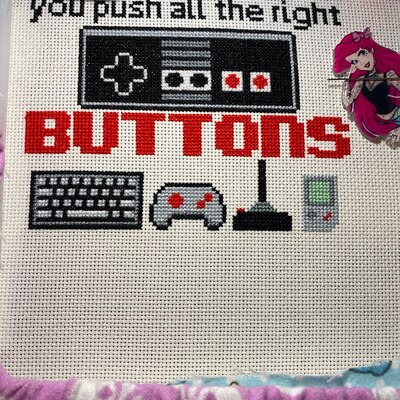 Retro Gamer Cross Stitch Pattern Digital Cross Stitch Pattern Gaming ...