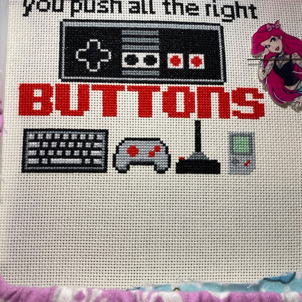 Retro Gamer Cross Stitch Pattern - Digital Cross Stitch Pattern ...