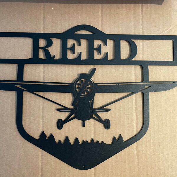 Airplane Monogram Front View, Pilot Gifts, Personalized Aviation Signs ...