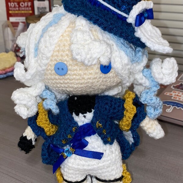 Crochet PDF Pattern: "furina" Chibi Amigurumi - Etsy