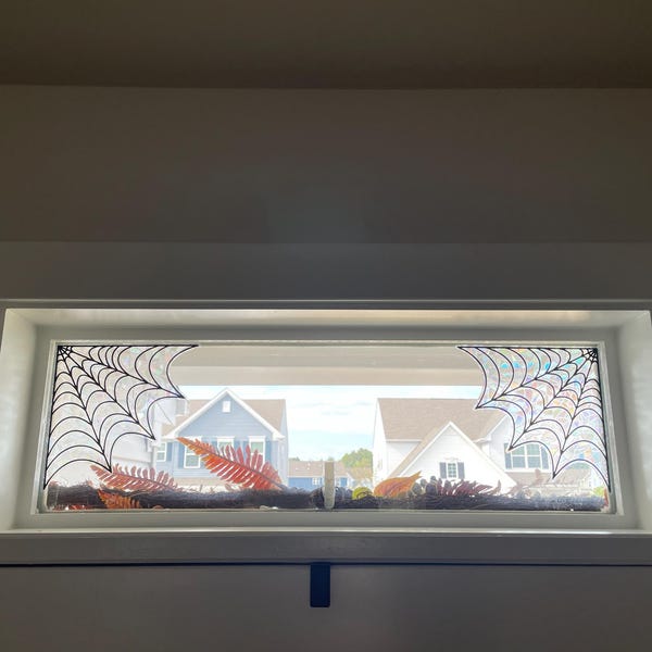 Spiderweb Prism Window Sticker - Etsy