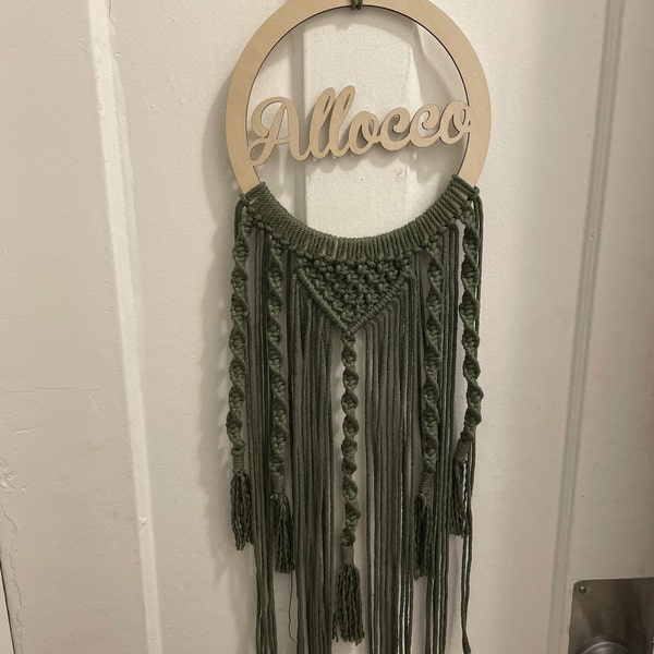 Custom Name Sign Macrame Craft Kit, DIY Craft Kit for Adults, Macrame ...