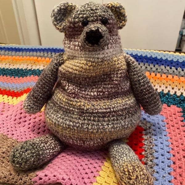 Crochet Pattern, Chunky Benji the Bear, Step by Step US Terms DIY ...