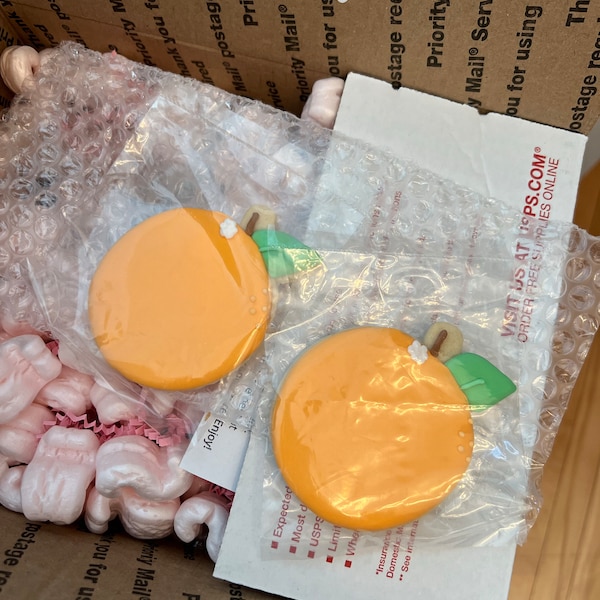 Orange Theme Sugar Cookies - Etsy