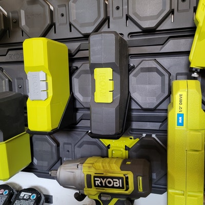 Double Thin Ryobi Bits Case Holder for Wall Pegboard or - Etsy
