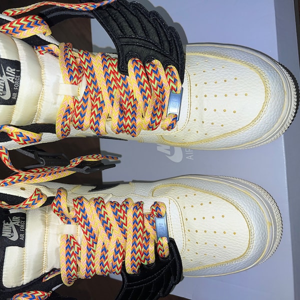 1 Pair Extra Extra Wide Thread Pattern Lanvin Shoelaces 1 & 3/16" Inch ...